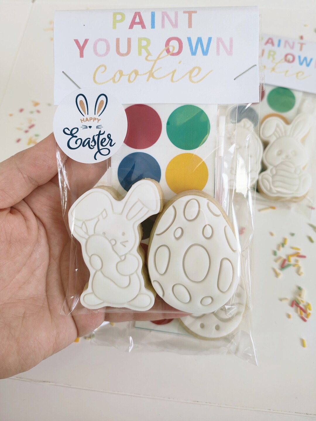 Easter Paint Your Own Cookies Kit: Kids Activity, Easter Gift - Etsy