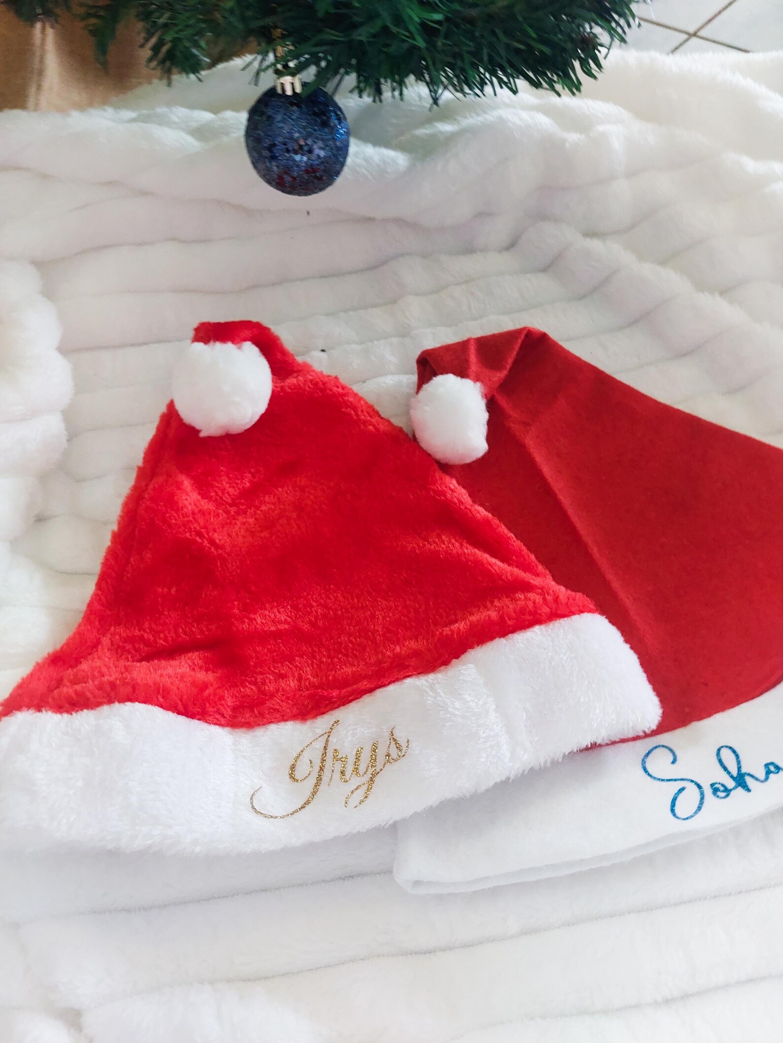 Christmas Hat, Personalized Santa Hat - Etsy