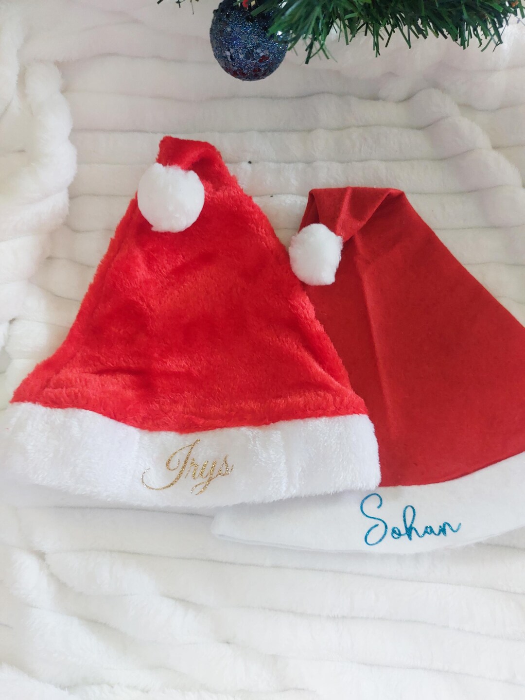 Christmas Hat, Personalized Santa Hat - Etsy