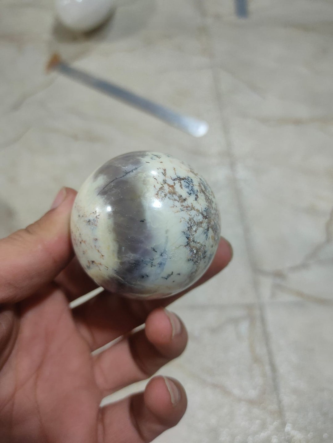 Natural 50MM Dendritic Agate Metaphysical Chakra Aura Stone - Etsy