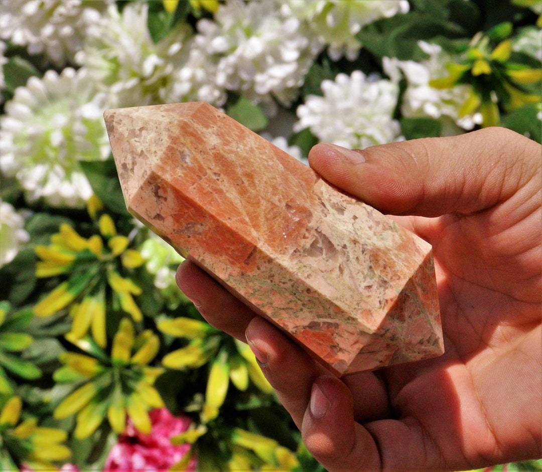 Natural 115MM Pink Rosophia Meditation Reiki Aura Power Chakra Stone ...