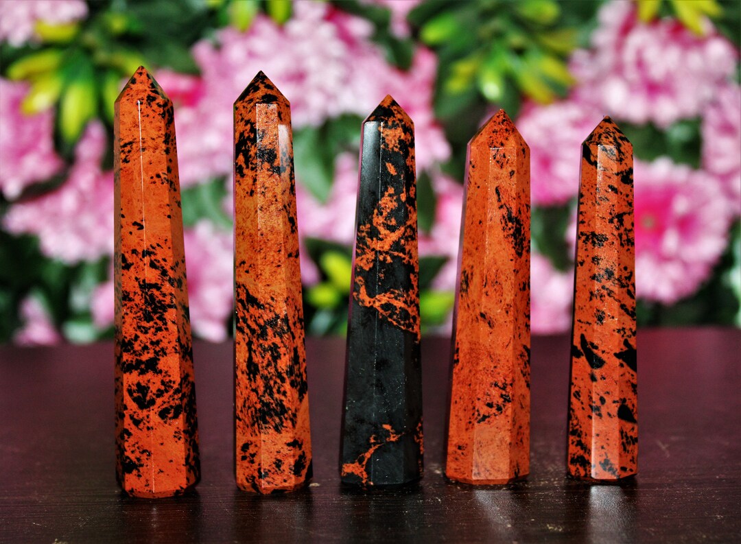 Mini 95MM Natural Mahogany Obsidian Meditation Aura Spirit Stone Hand ...