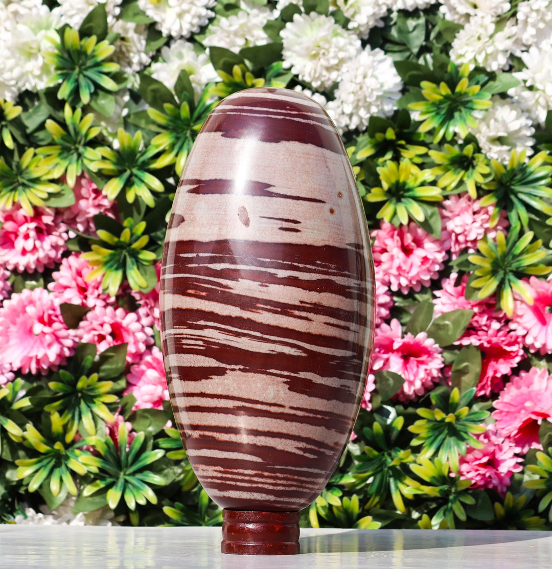 Handcrafted Red Narmada Lingam Extra Large 355MM, Energy Power Stone ...