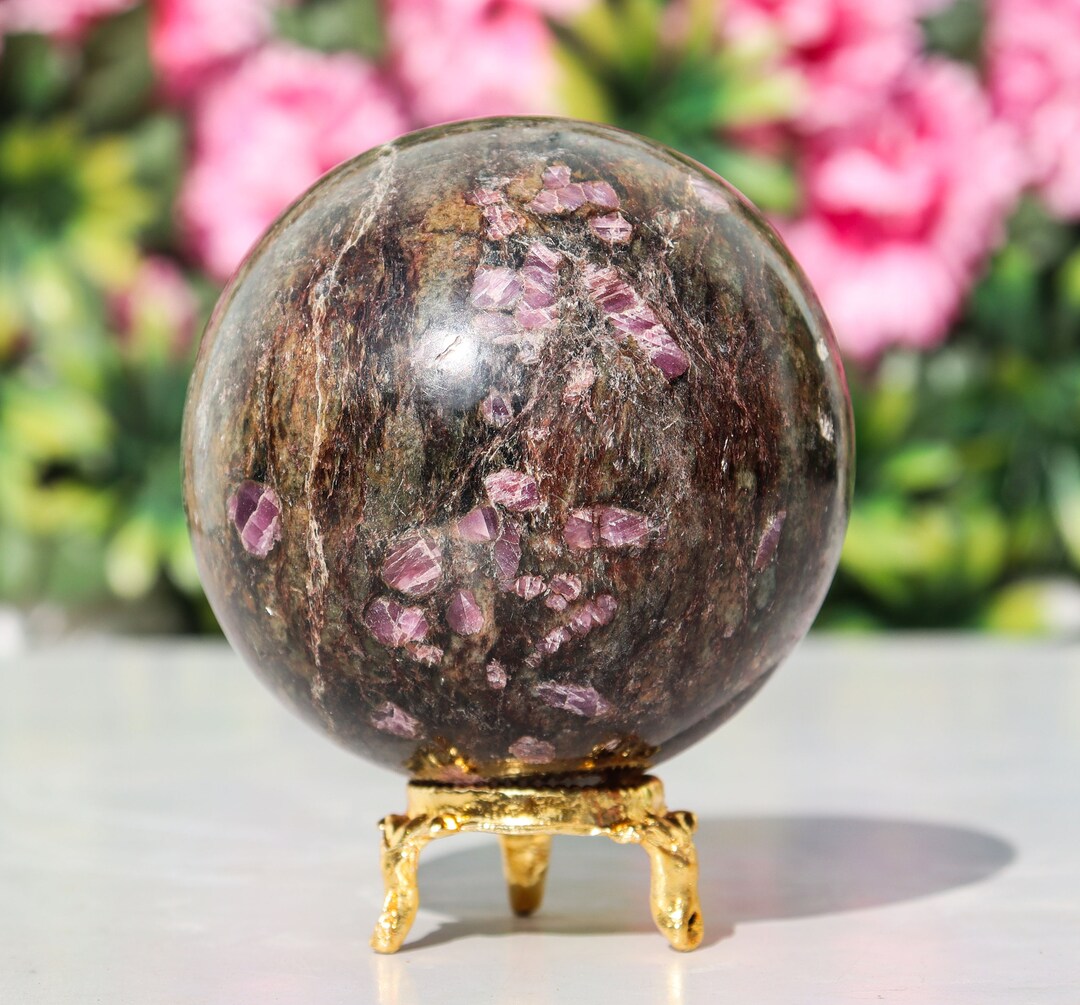 3 Pink Ruby Matrix Brilliant Crystal , Home Decoration , for Claiming ...