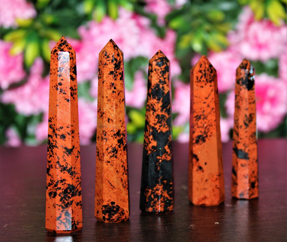 Mini 95MM Natural Mahogany Obsidian Meditation Aura Spirit | Etsy