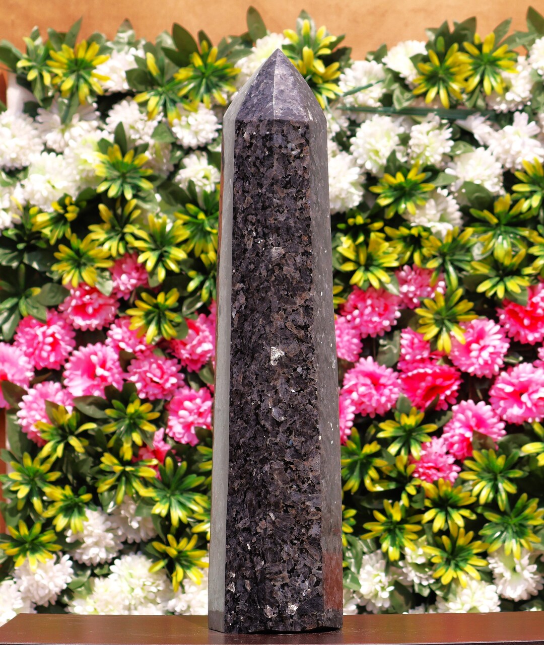 24 Blue Pearl Larvikite Brilliant Crystal , Mineral Specimen , Home ...