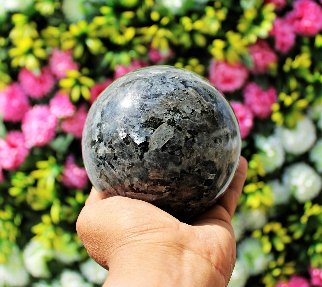 105MM Grey Larvikite Blue Pearl Protection Crystal , for Enhanced ...