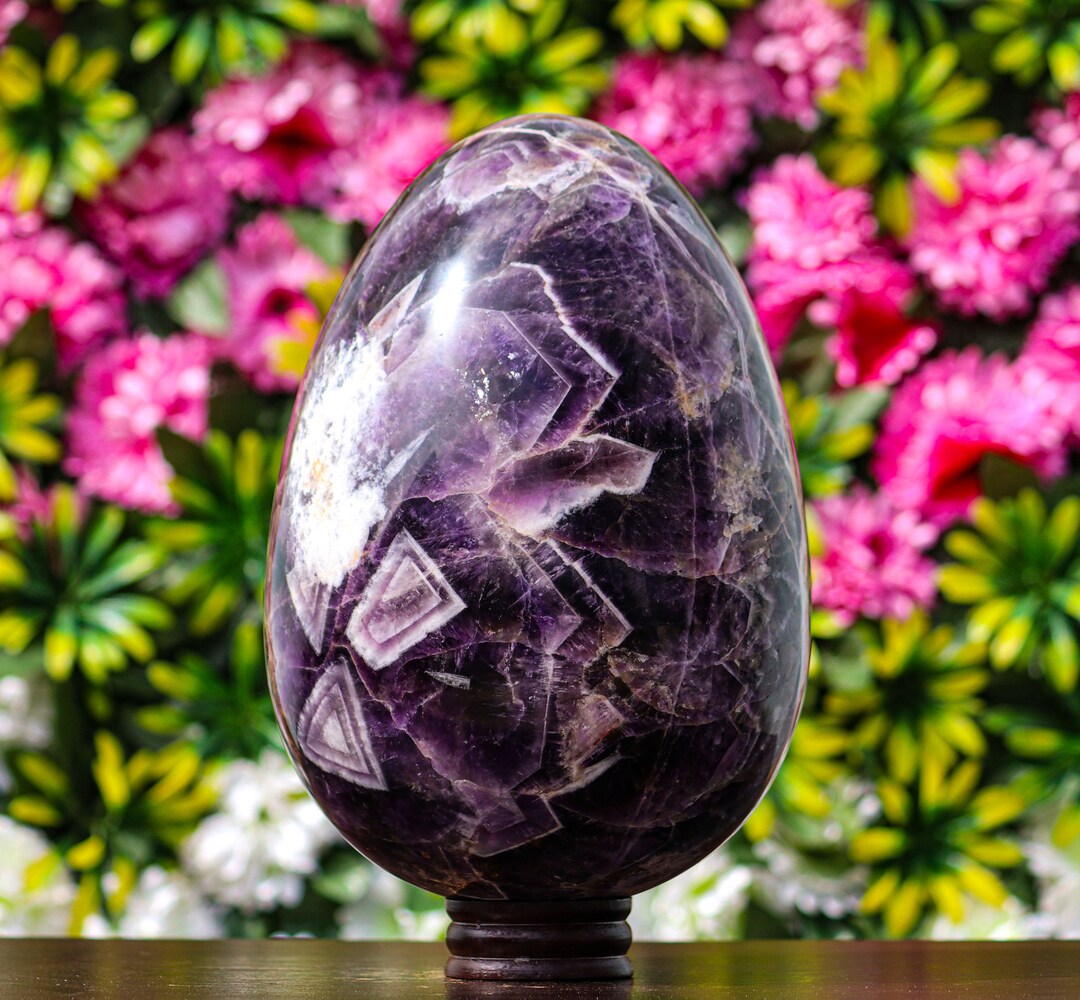 Natural Blue Amethyst Crystal Meditation Spirit Aura Power Stone Hand ...