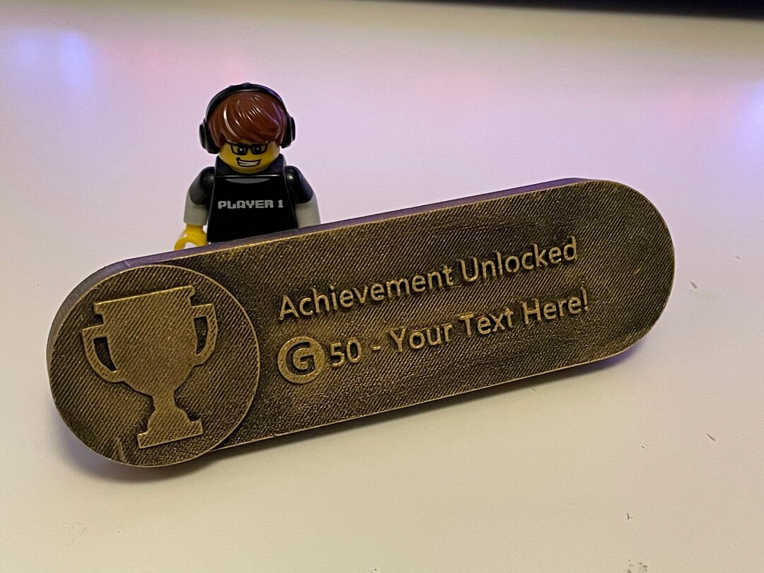 Custom Xbox Achievement Plaque - Resin 3D Printed and Hand Painted ...