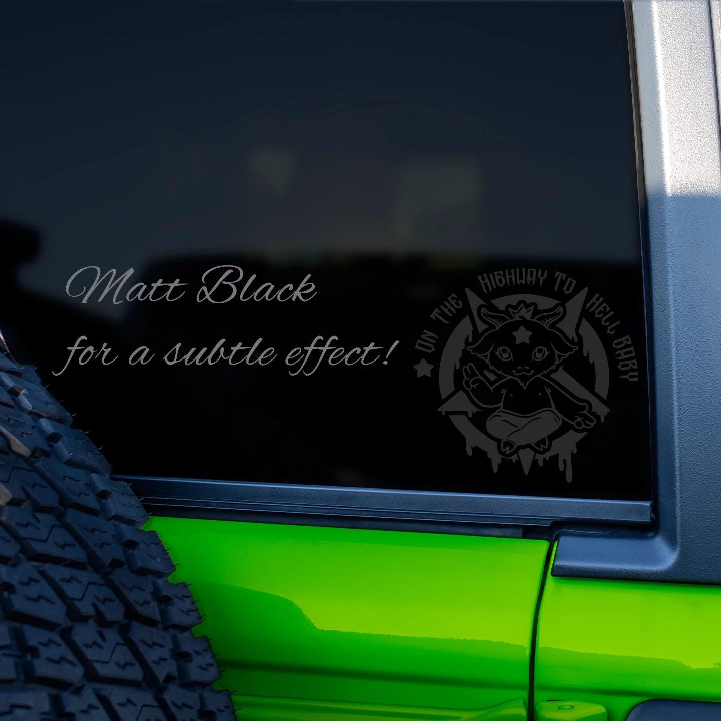 Baphomet Sticker | Gothic Stickers for Cars | on the Highway to Hell ...