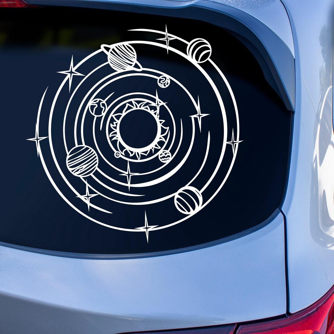 Solar System Sticker | Space Stickers for Cars | Astronomy Cosmology ...