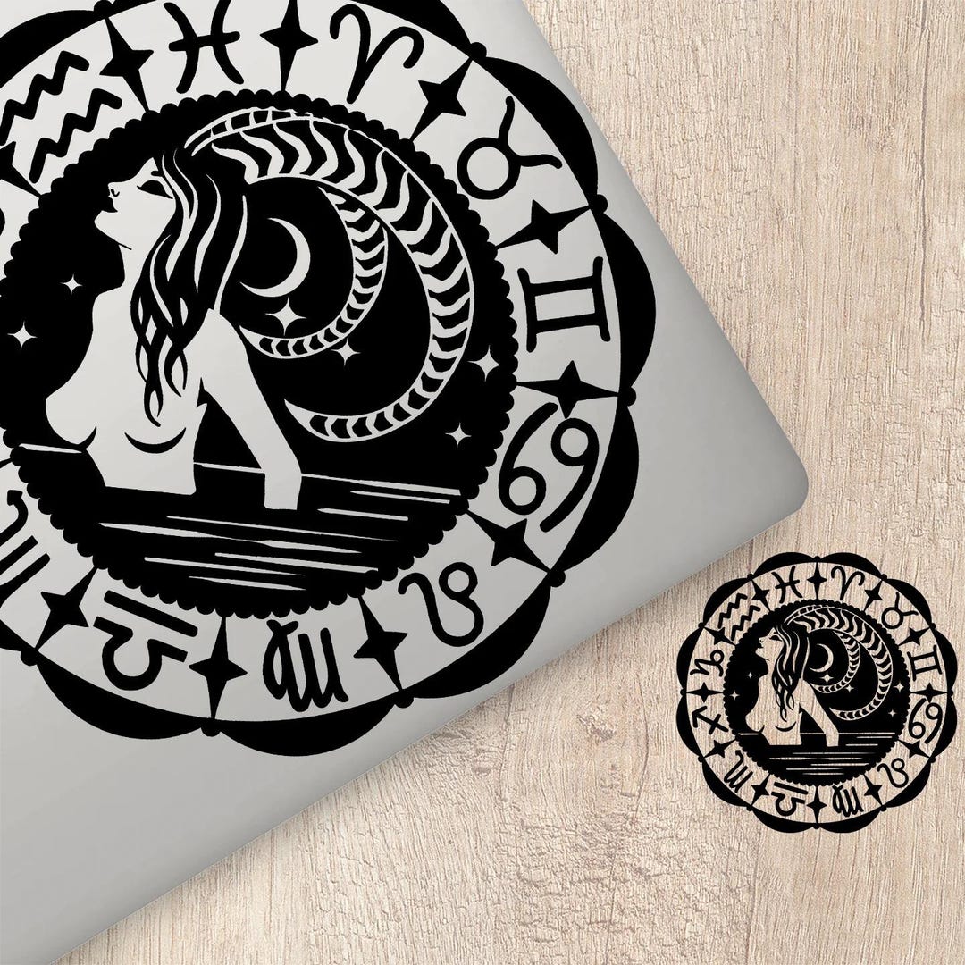 Capricorn Sticker | Zodiac Stickers for Cars | Astrology Decal | Star ...