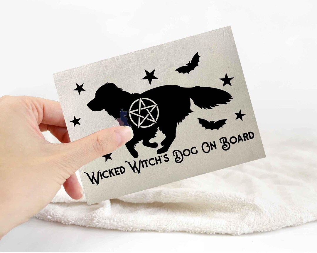 Golden Retriever Sticker | Pagan Car Bumper Stickers | Wicked Witchs ...
