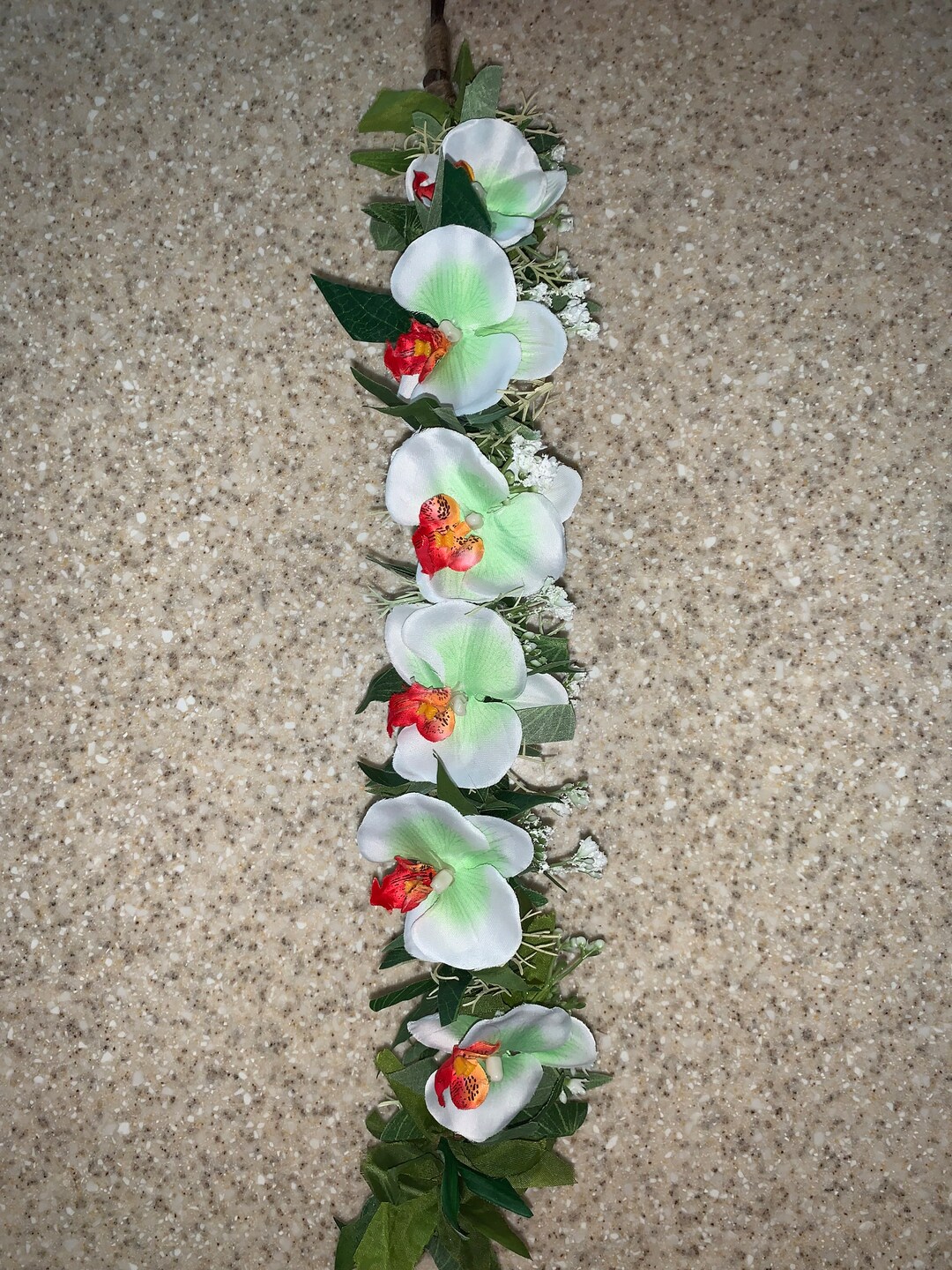 Orchid Artificial Haku Lei/special Event/headwear - Etsy