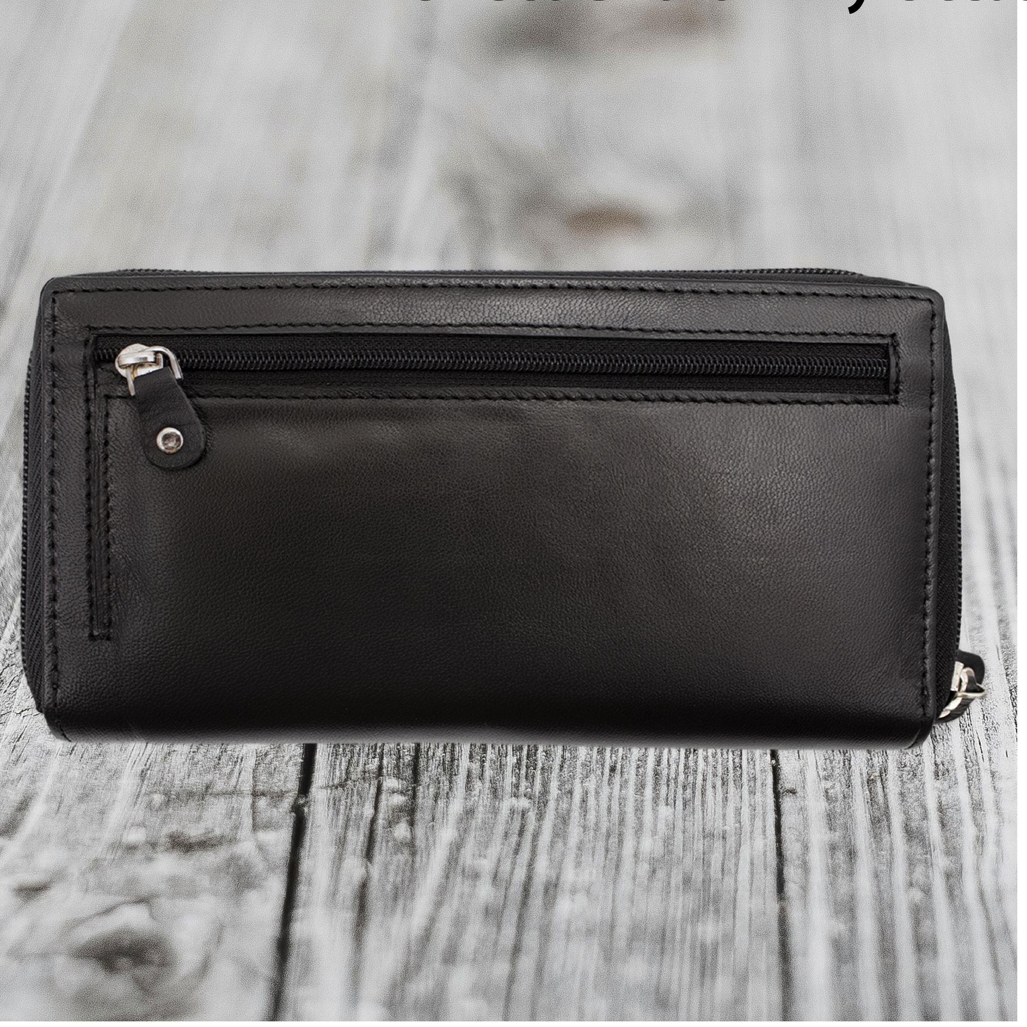 Personalized Vintage Leather Checkbook Secretary Wallet Organizer ...