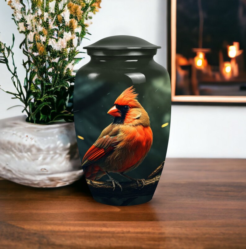 Custom Full-size Cardinal Bird Urn: for Human Ashes of Adult - Etsy