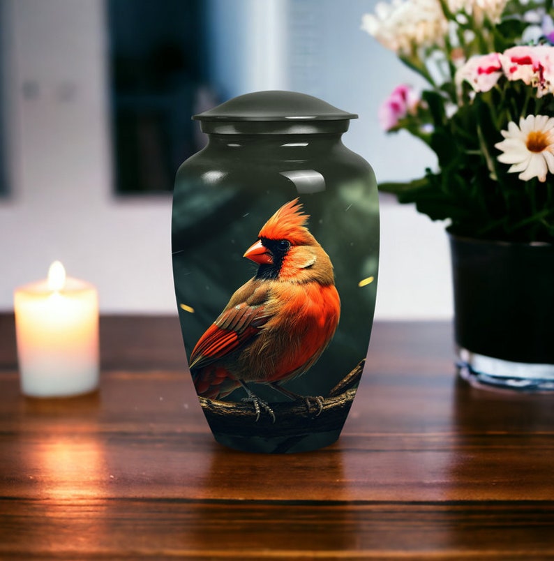 Custom Full-size Cardinal Bird Urn: for Human Ashes of Adult - Etsy