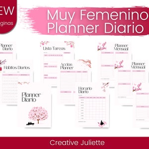 Spanish Daily Planner | Printable Planner | Weekly Planner | Undated ...