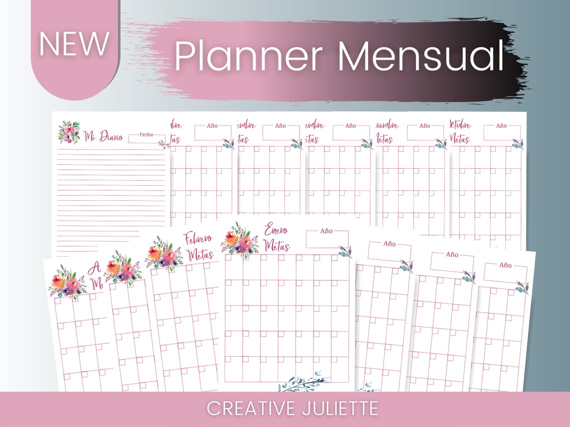 Spanish Planner | Planner Spanish | Printable Planner | Weekly Planner ...