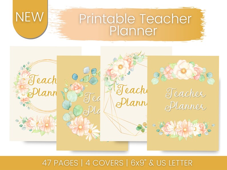 Teacher Planner | Lesson Planner Printable | Academic Planner ...