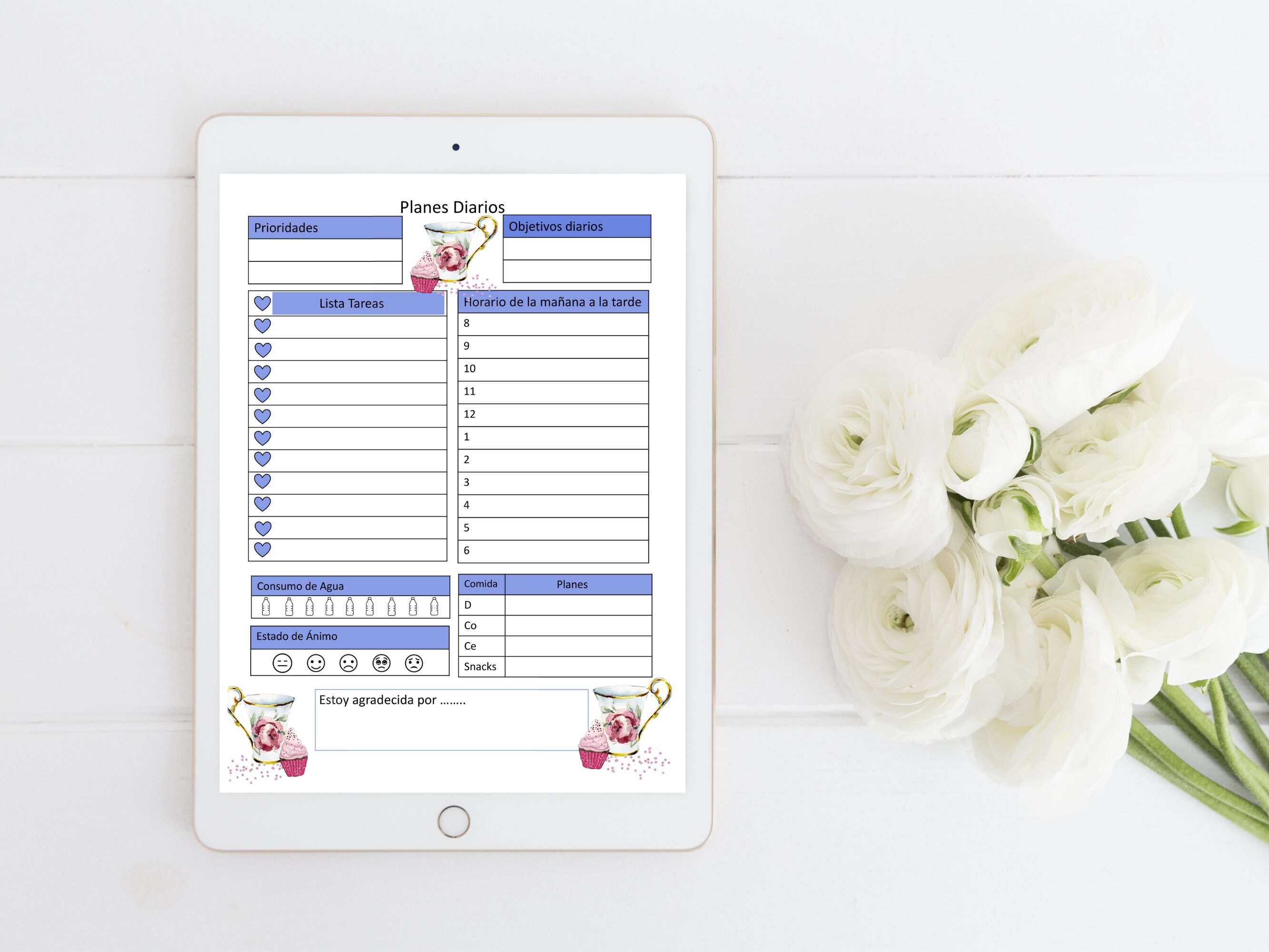 Spanish Daily Planner Printable Planner Weekly Planner - Etsy