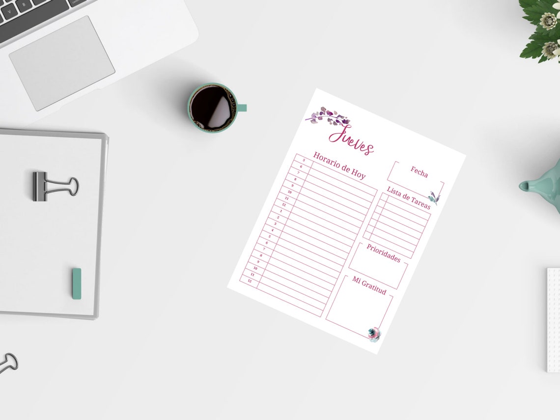 Spanish Planner | Planner Spanish | Printable Planner | Weekly Planner ...