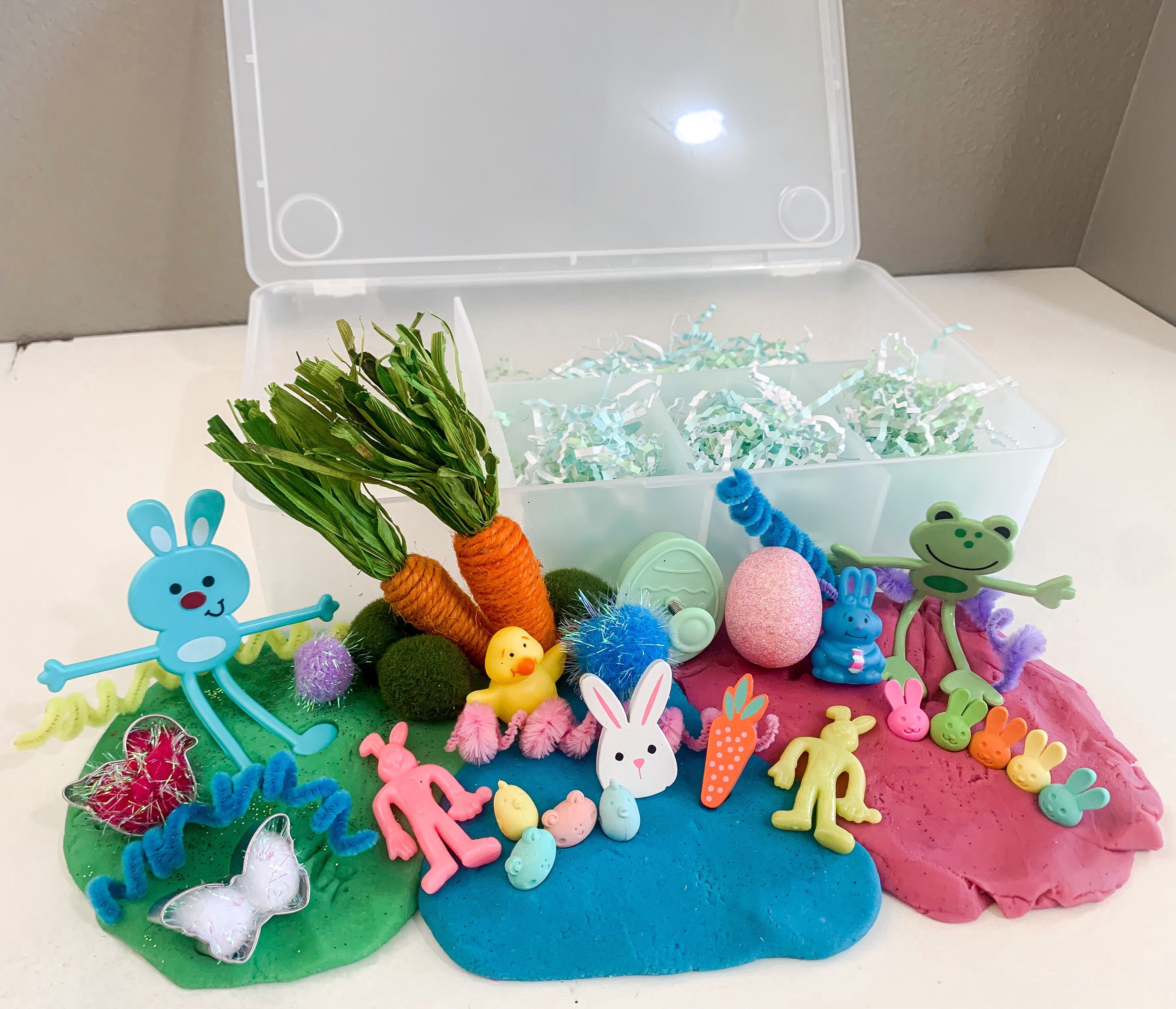 Easter Spring Play Dough Sensory Kit, Easter Playdough Kit, Easter ...