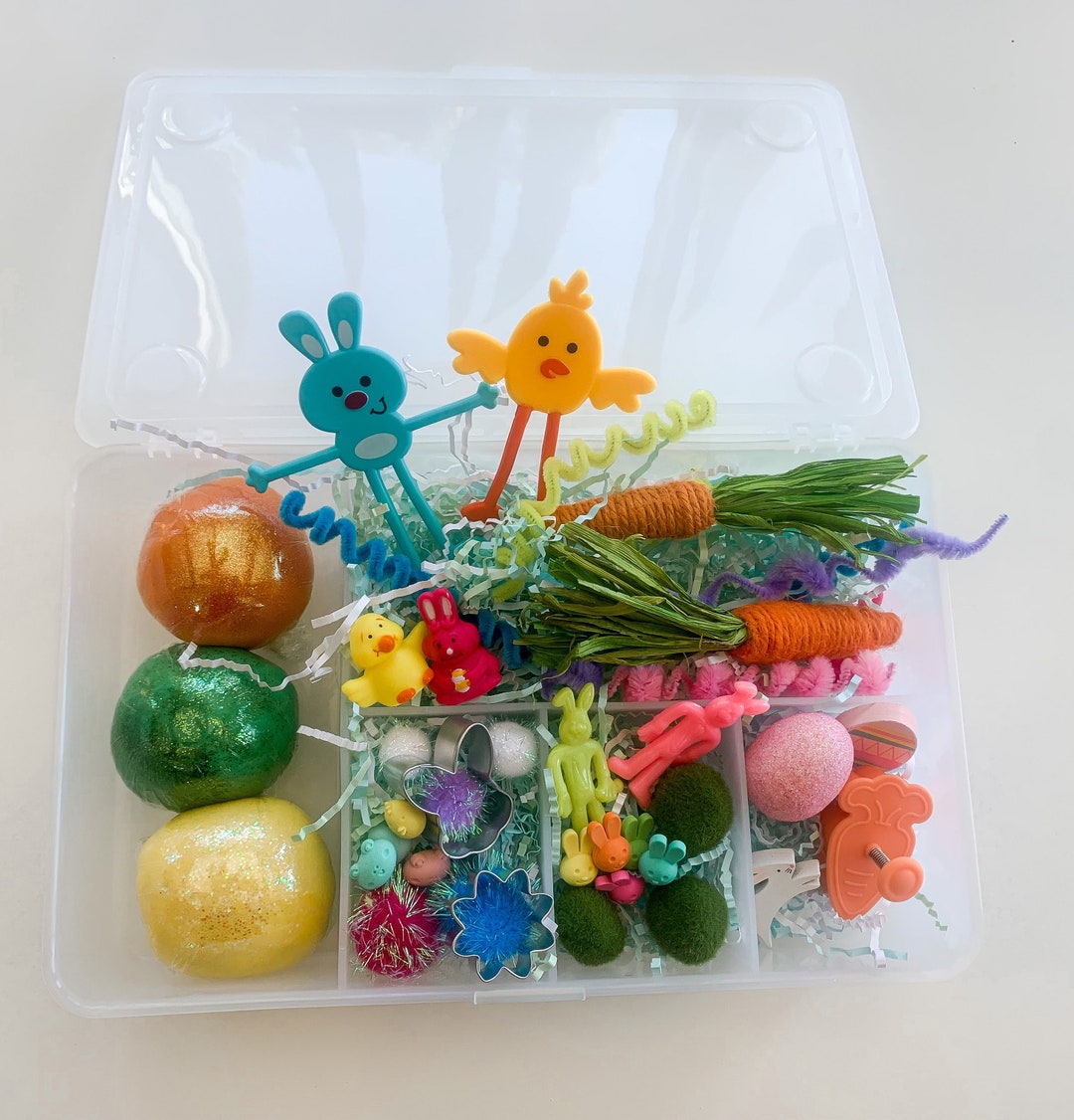 Easter Spring Play Dough Sensory Kit Easter Playdough Kit Easter