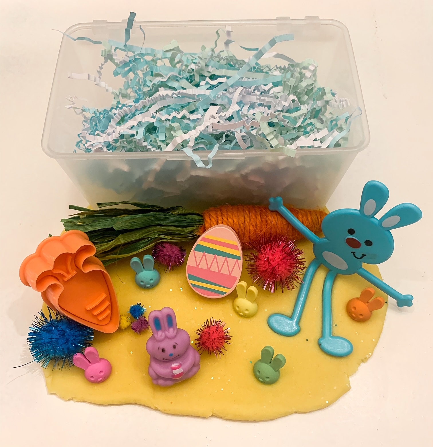 Easter Mini Spring Play Dough Sensory Kit, Easter Playdough Kit, Easter ...
