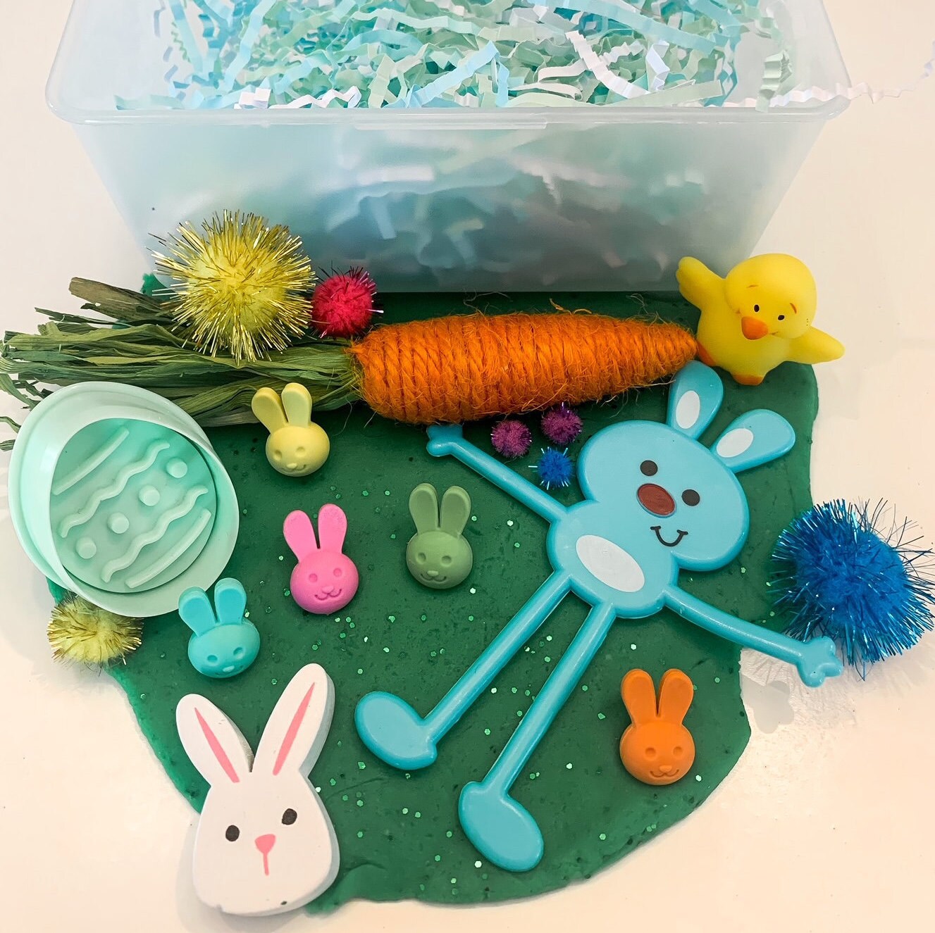 Easter Mini Spring Play Dough Sensory Kit, Easter Playdough Kit, Easter ...
