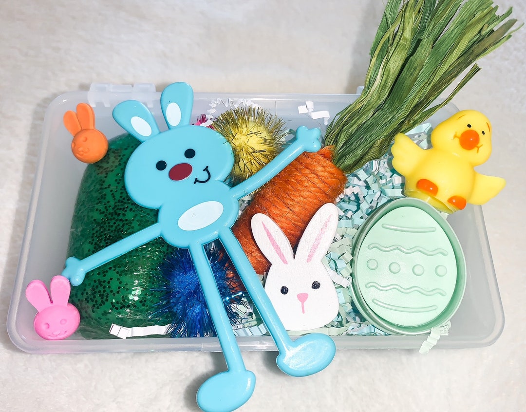 Easter Mini Spring Play Dough Sensory Kit, Easter Playdough Kit, Easter ...