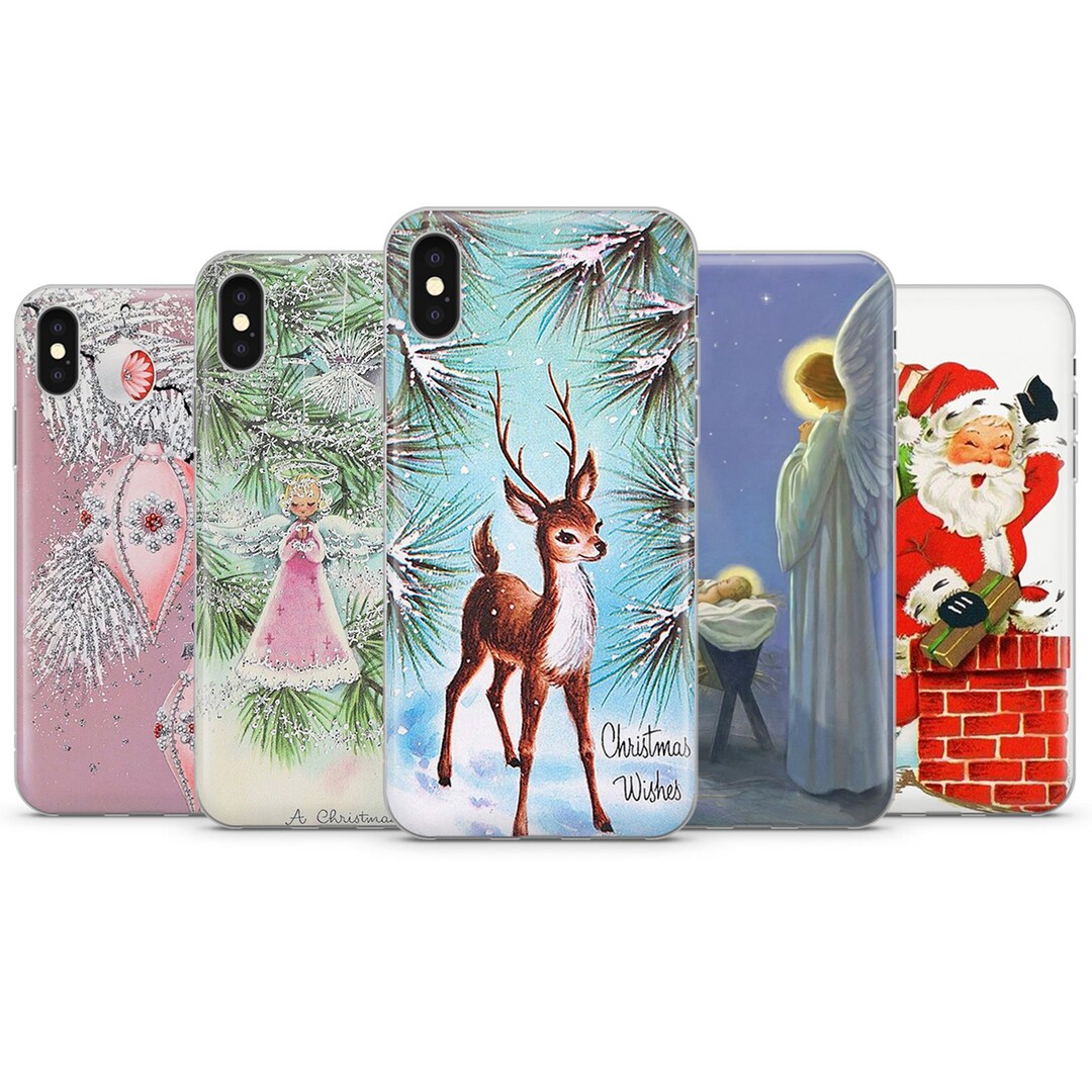 CHRISTMAS Phone Cover Xmas Santa Raindeer Silicone Phone Case Cover ...