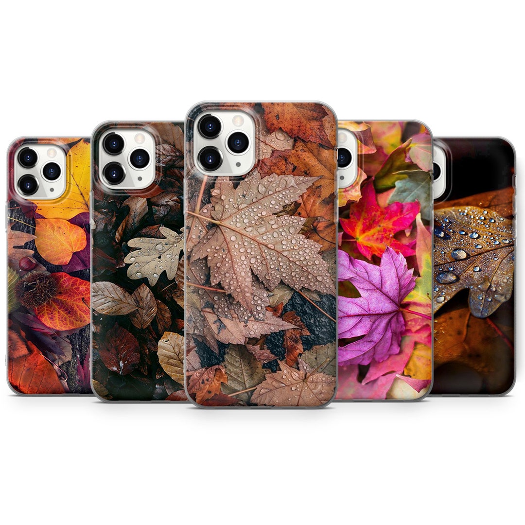 Autumn Phone Case Fall Leaves Nature Silicone Cover Fits iPhone 17 16 7 ...