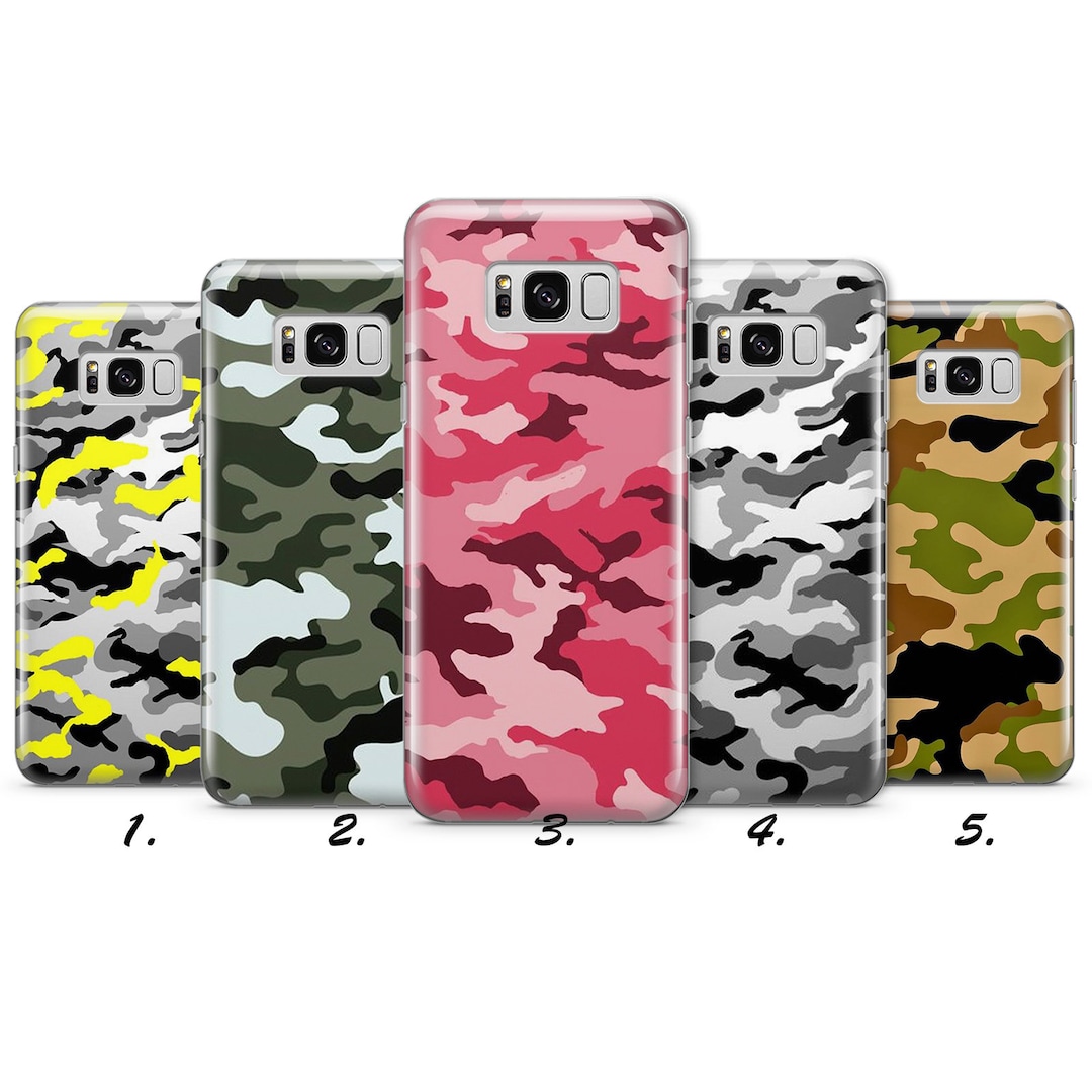 CAMOUFLAGE ARMY MILITARY Style Design Thin Silicone Phone Case Cover ...