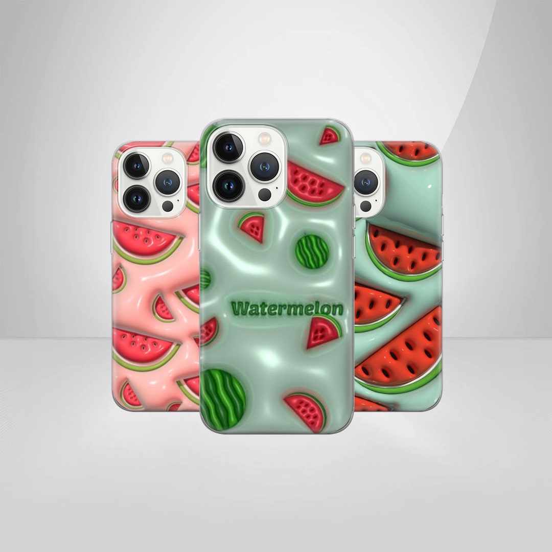 Red Watermelon Phone Case Fresh Fruits Cover for iPhone 15pro, 14, 13 ...