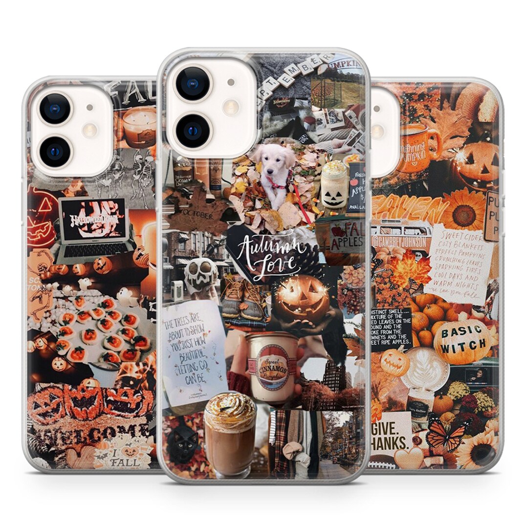 Autumn Phone Case Fall Leaves Silicone Cover Fits iPhone 17 16 8 10 11 ...