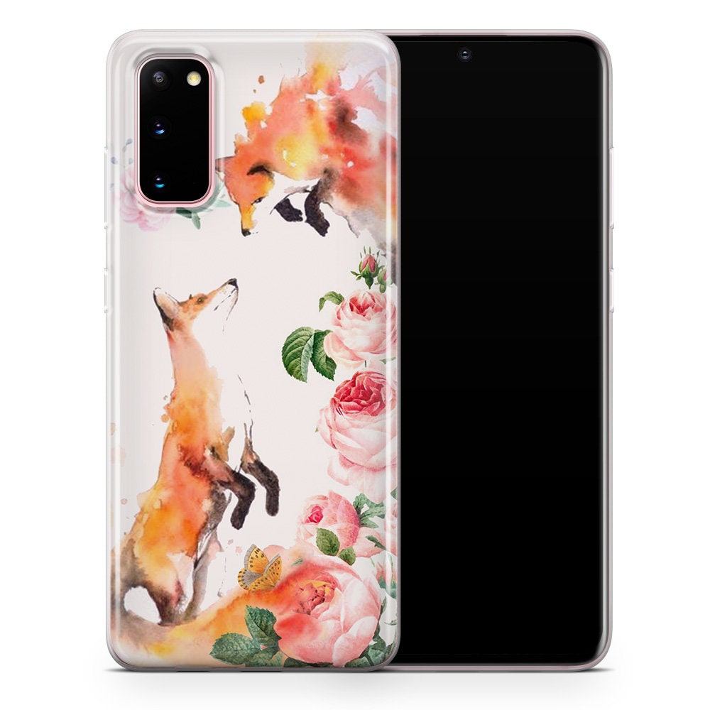 FUCHS Tier Baby Fuchs floral Aquarell Malerei süße dünne | Etsy