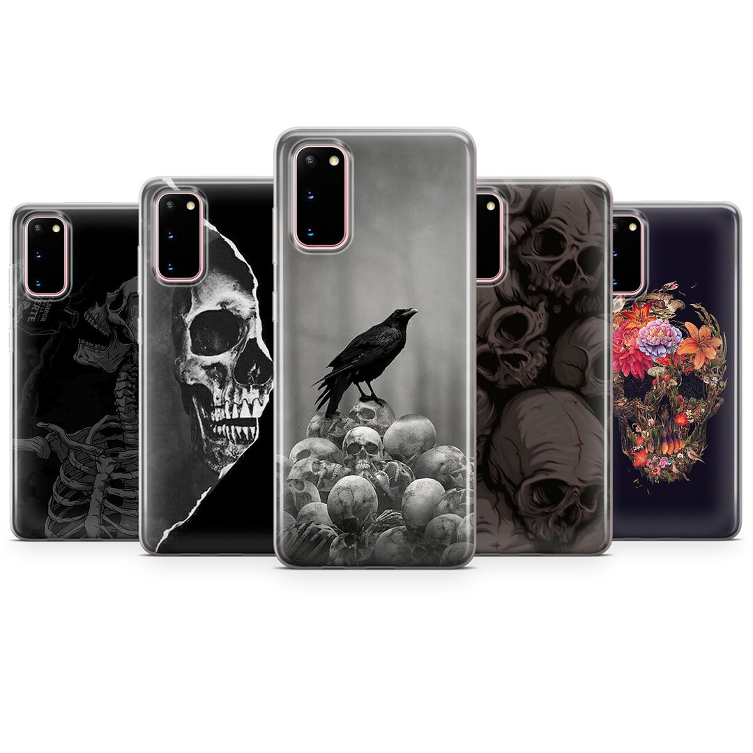 GOTH Mystic Skulls Style Skeleton GOTHIC Thin Silicone Phone Case Cover ...