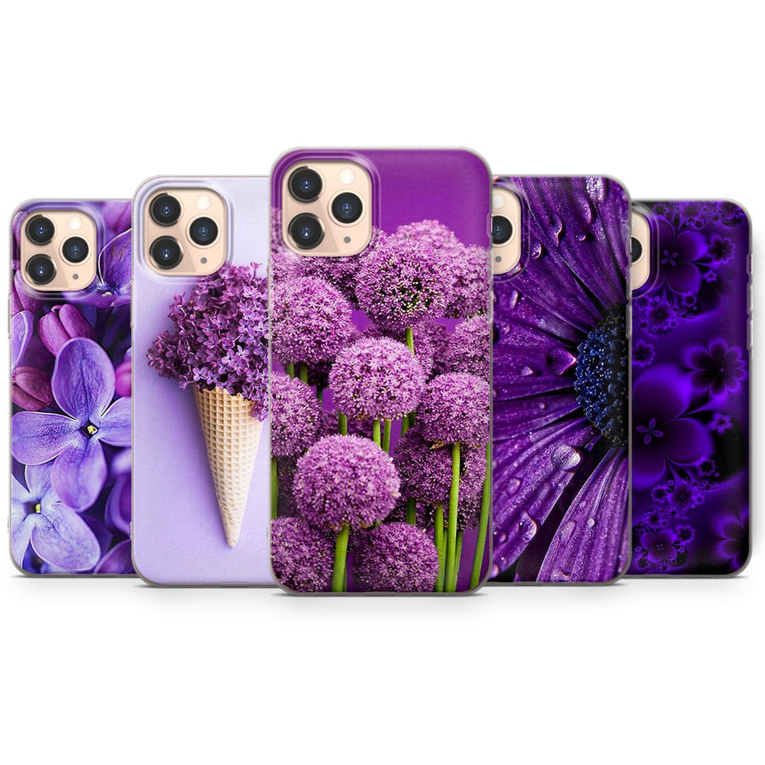 LILAC Flowers Floral Purple Thin Silicone Phone Case Fits iPhone 17 16 ...