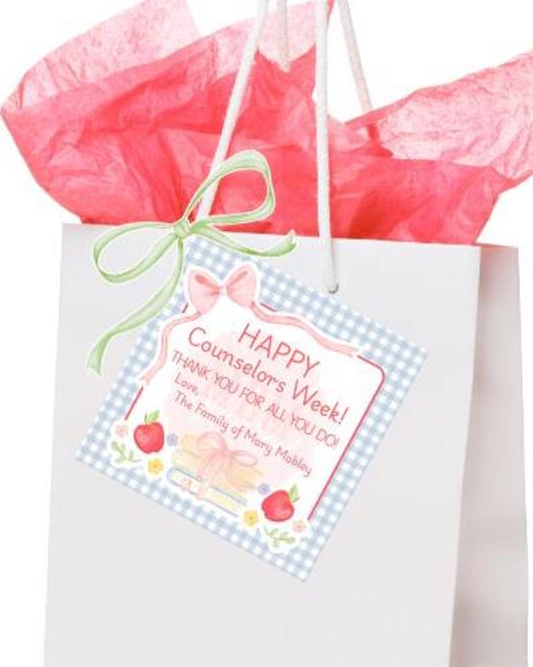 Counselor Appreciation Gift Tag | Happy Counselor’s Week Printable Tag ...