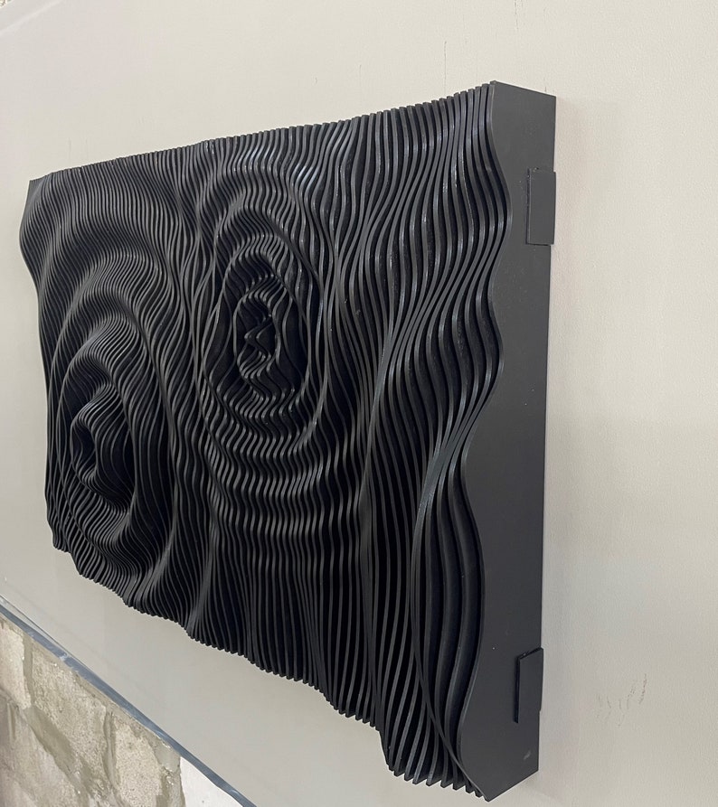 Parametric Wall Art Wood Wall Decor Parametric Design Wood Wall Art ...
