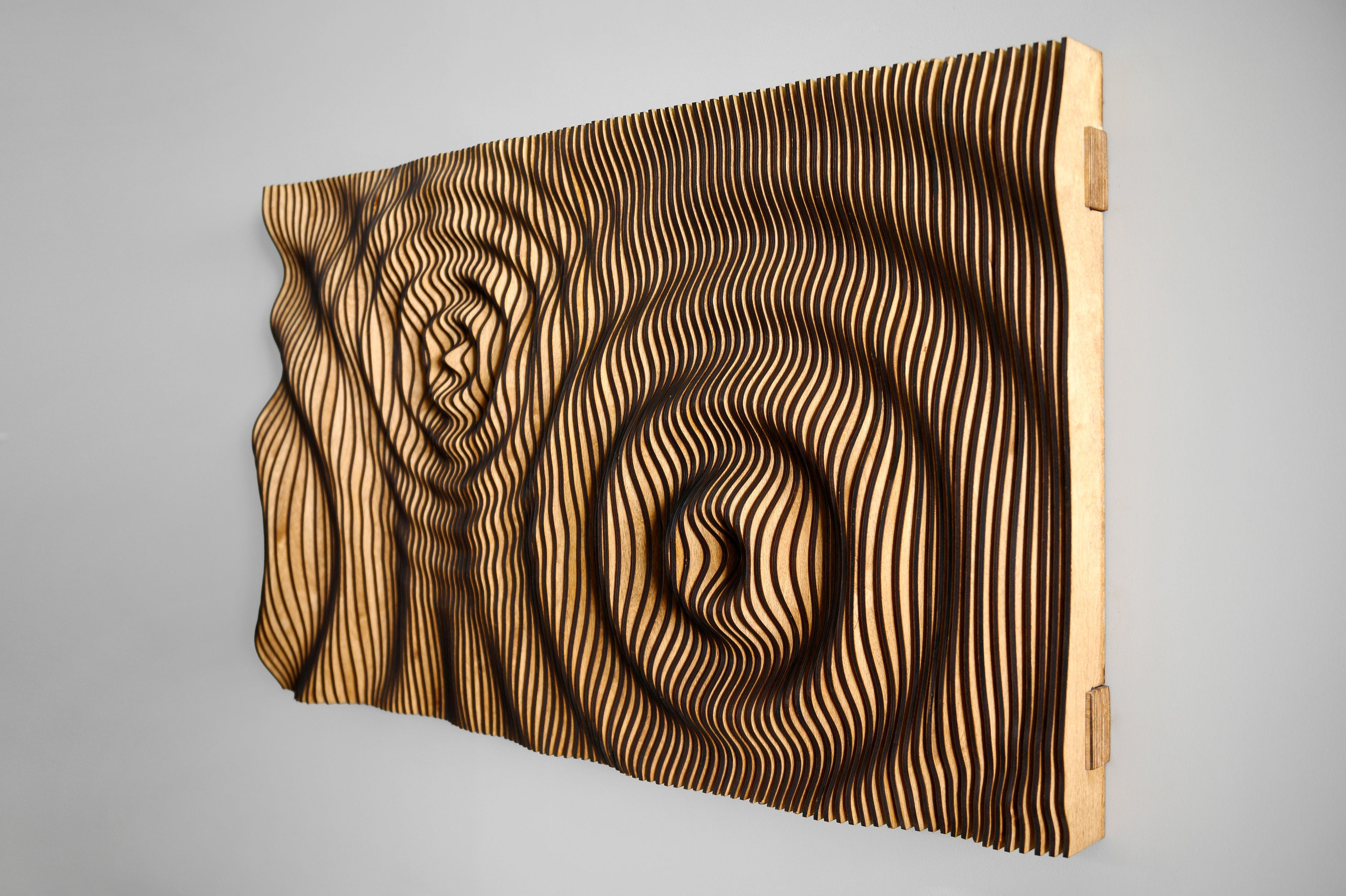 Parametric Wall Art Wood Wall Decor Parametric Design - Etsy