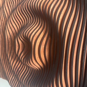 Parametric Wall Art Wood Wall Decor Parametric Design Wood Wall Art ...