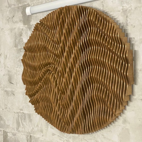 Parametric Wall Art Parametric Wall File Wavy Wooden Wall - Etsy