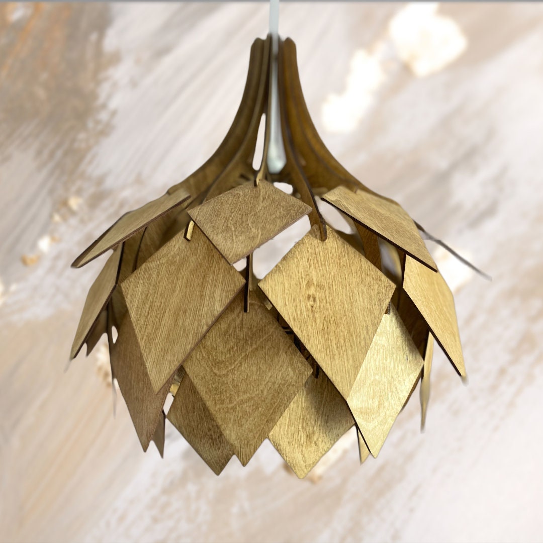 Wooden Ceiling Light Wooden Hanging Lamp Farmhouse Ceiling Light Dining ...