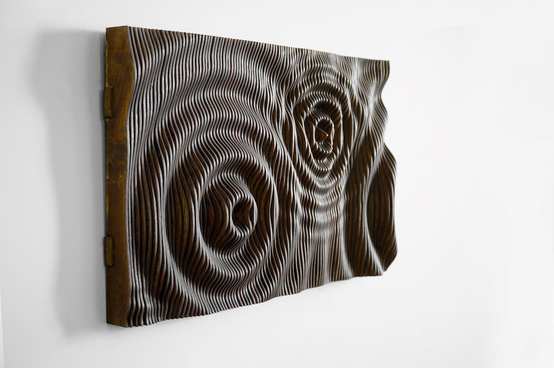 Parametric Wall Art Wood Wall Decor Parametric Design - Etsy Canada