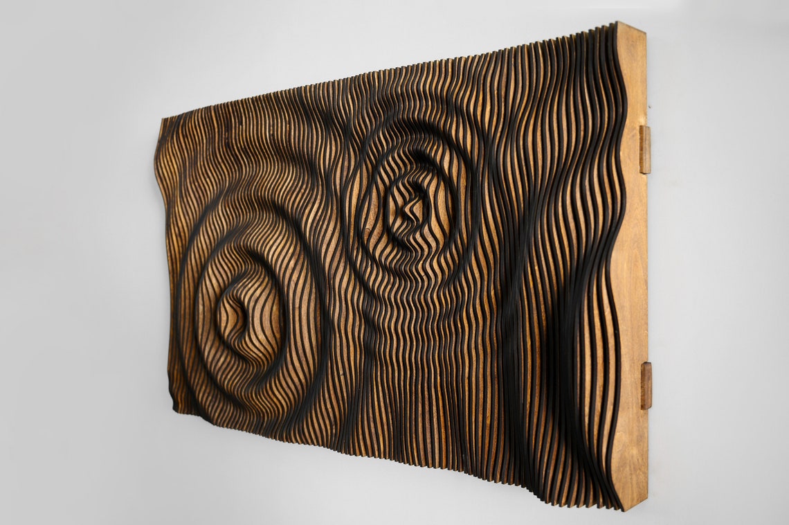 Parametric Wall Art Wood Wall Decor Parametric Design - Etsy Canada