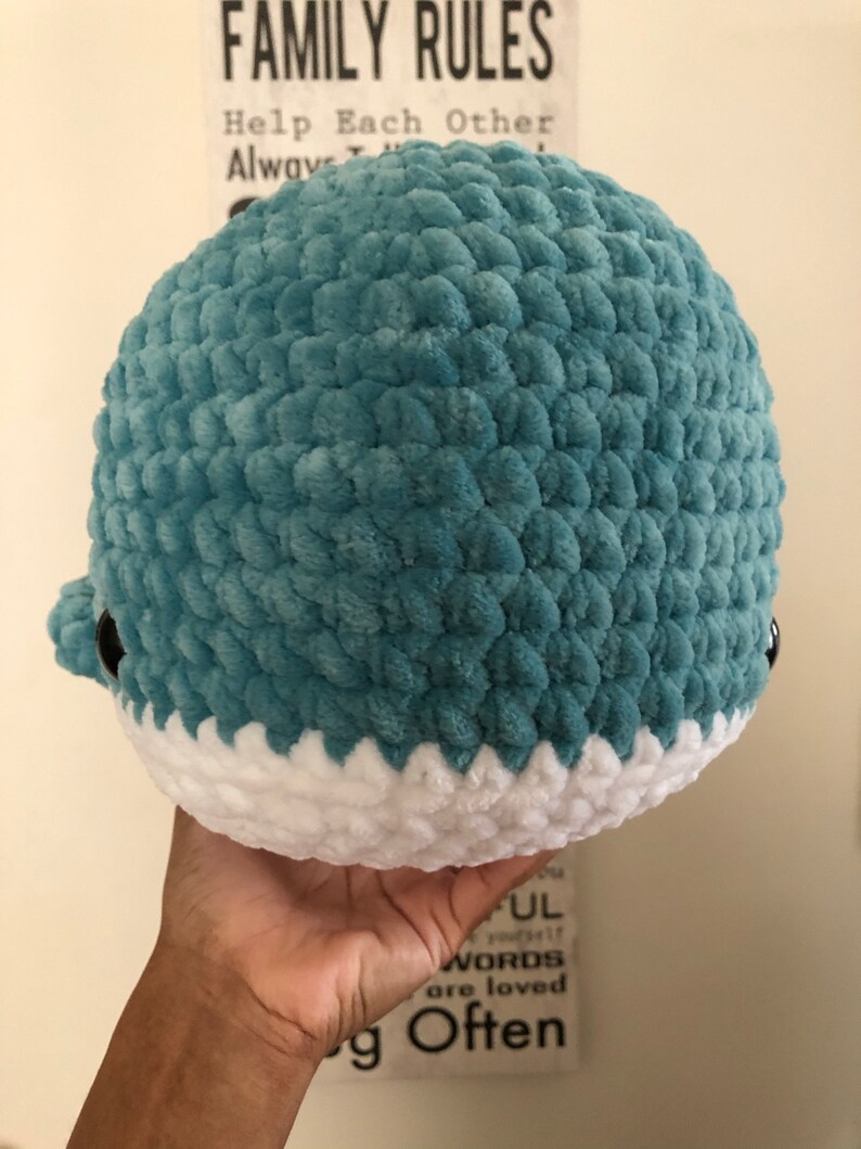 Custom Jumbo Whale Plush Toy Pillow Amigurumi Crochet Whale | Etsy