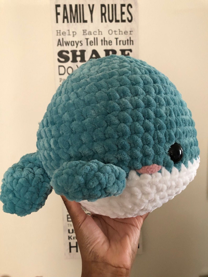 Custom Jumbo Whale Plush Toy Pillow Amigurumi Crochet Whale - Etsy