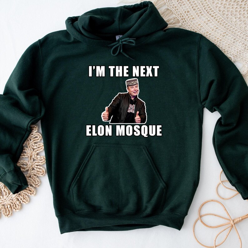 Elon Mosque Hoodie: Islamic Gifts Humor and Islamic Gift (ramadan Gift ...
